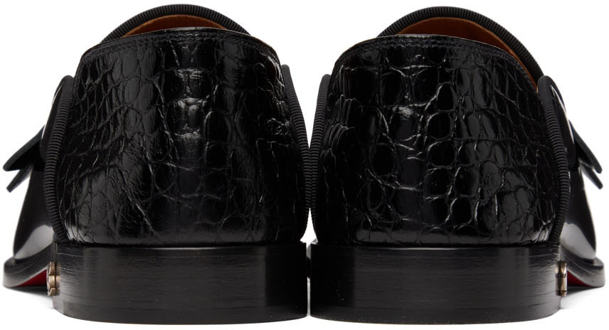 Christian Louboutin Black Penny No Back Loafers Christian Louboutin
