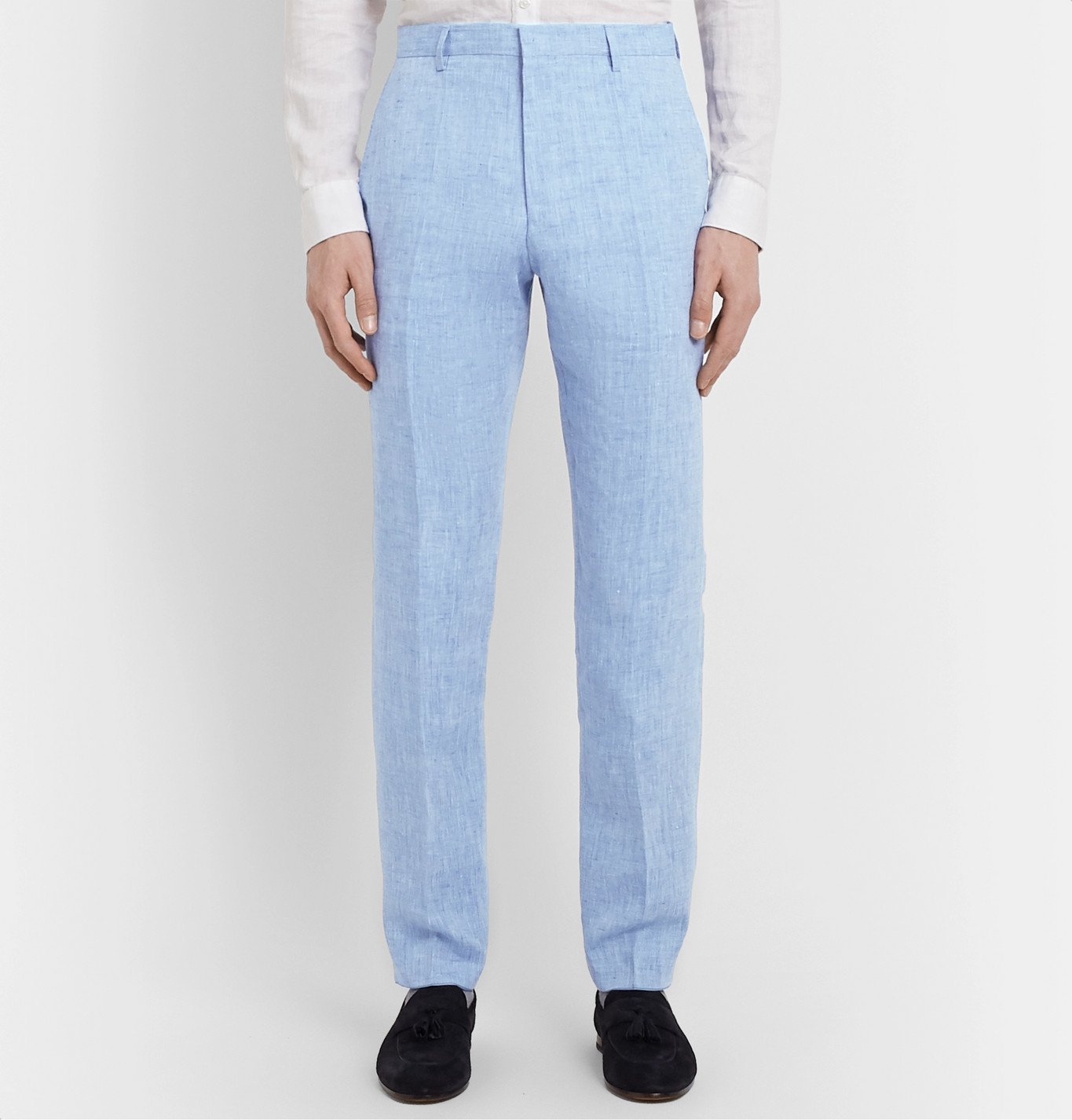 Hugo Boss - Helford Gander Slim-Fit Linen Suit - Blue Hugo Boss