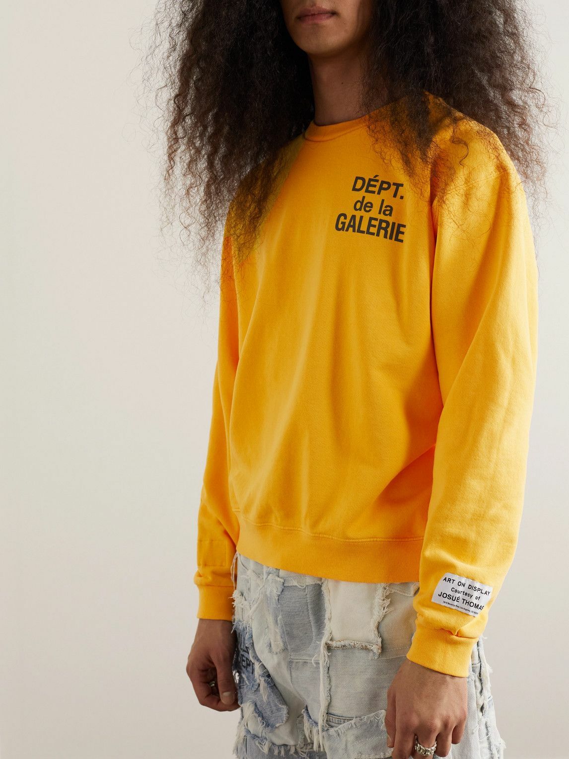 Gallery Dept. - Reversible Printed Cotton-Jersey Sweater - Yellow ...