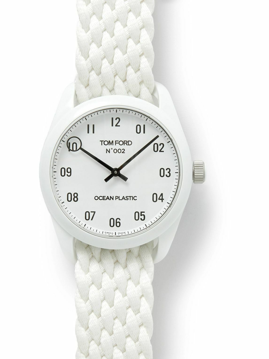 TOM FORD Timepieces - 002 40mm Ocean Plastic and Recycled-Canvas Watch ...