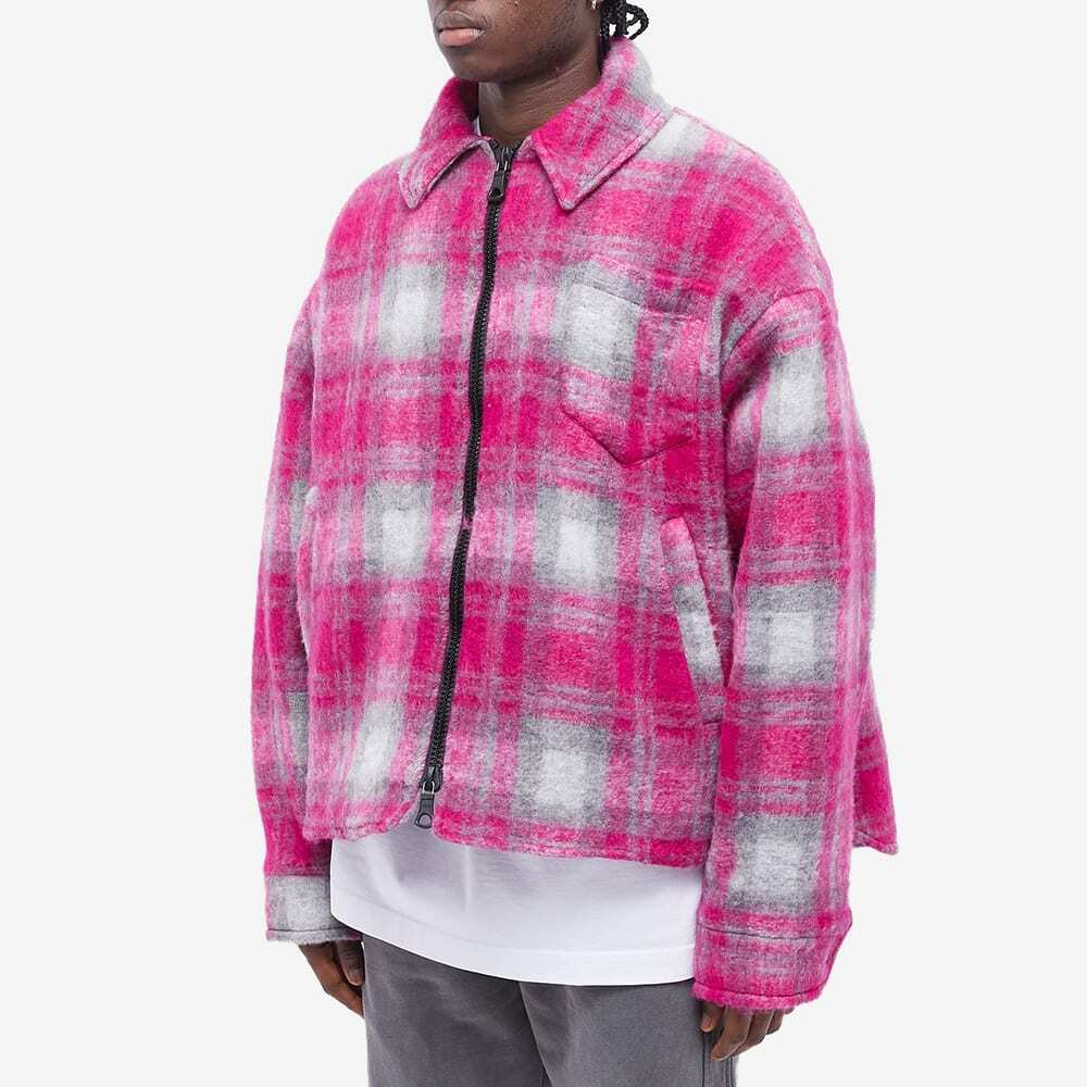 Cole Buxton Men's Flannel Overshirt in Pink Cole Buxton