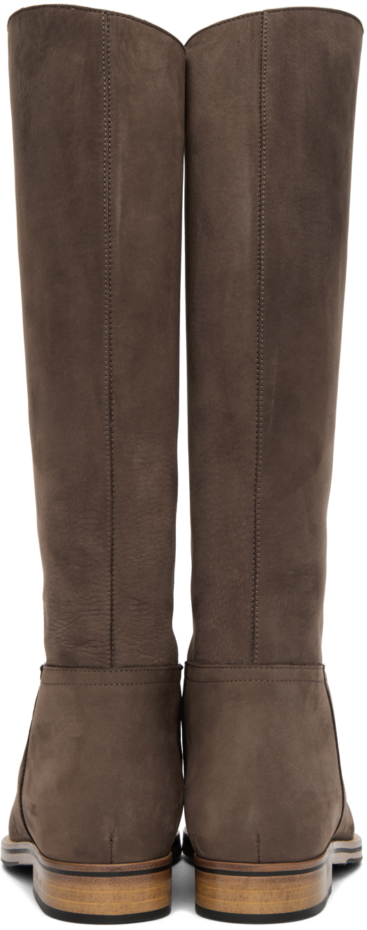 Legres Brown Nubuck Riding Boots Legres