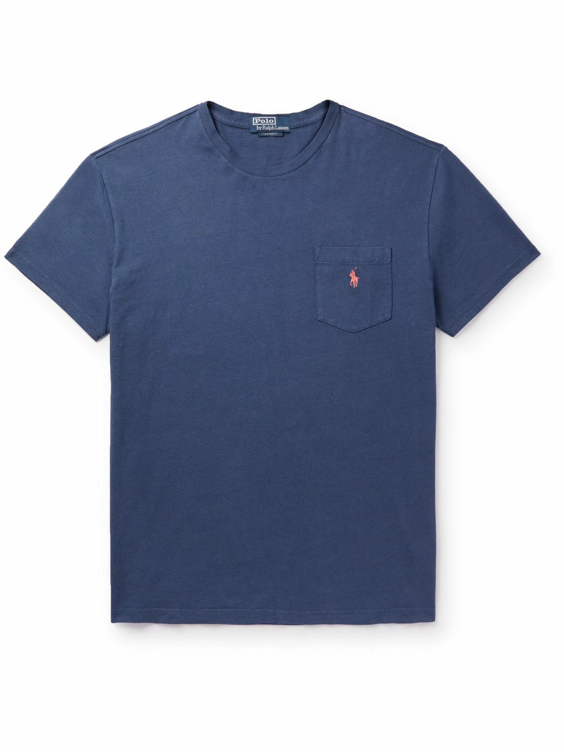 Polo Ralph Lauren - Slim-Fit Logo-Embroidered Cotton and Linen-Blend T ...