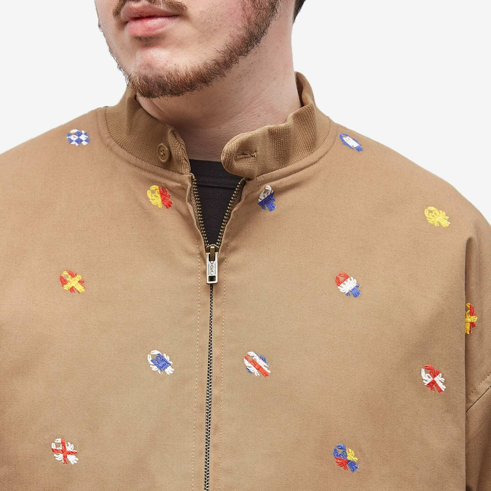 Beams Plus Men's Embroided Boat Jacket in Khaki Beams Plus