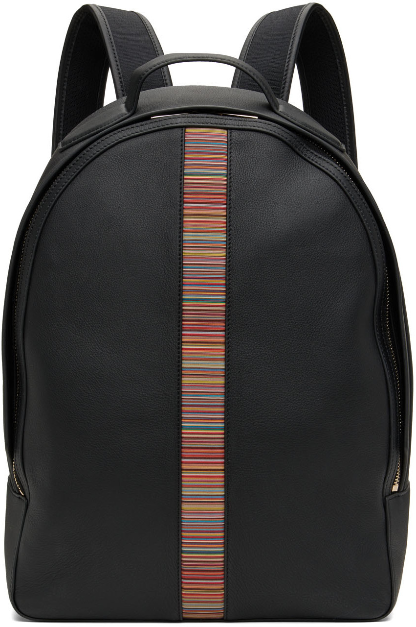 Paul Smith Black Leather Backpack Paul Smith