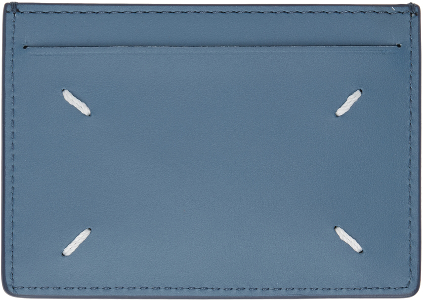 Maison Margiela Blue Leather Card Holder Maison Margiela