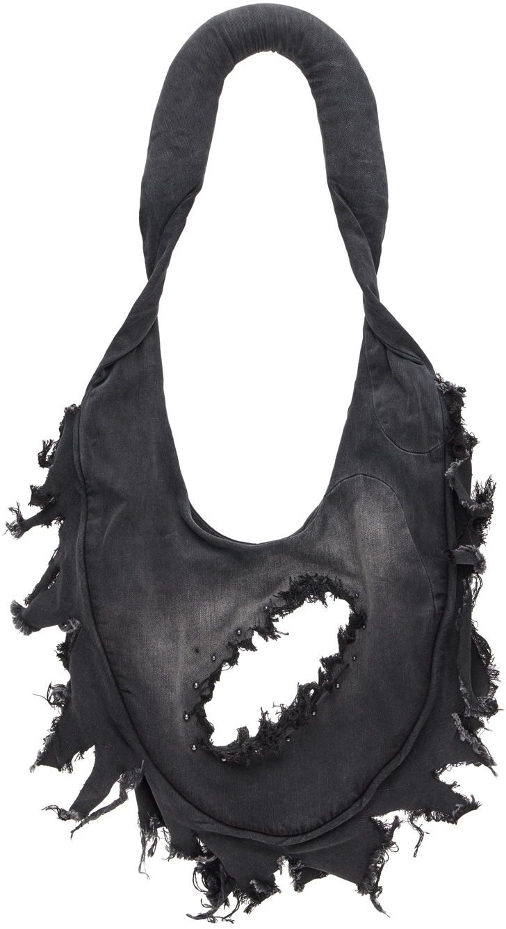 Rui Black Denim Mirror Bag Rui