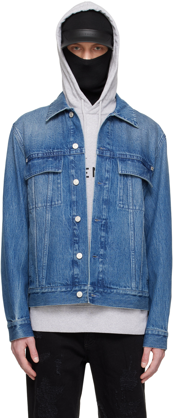 Givenchy Blue Faded Denim Jacket Givenchy