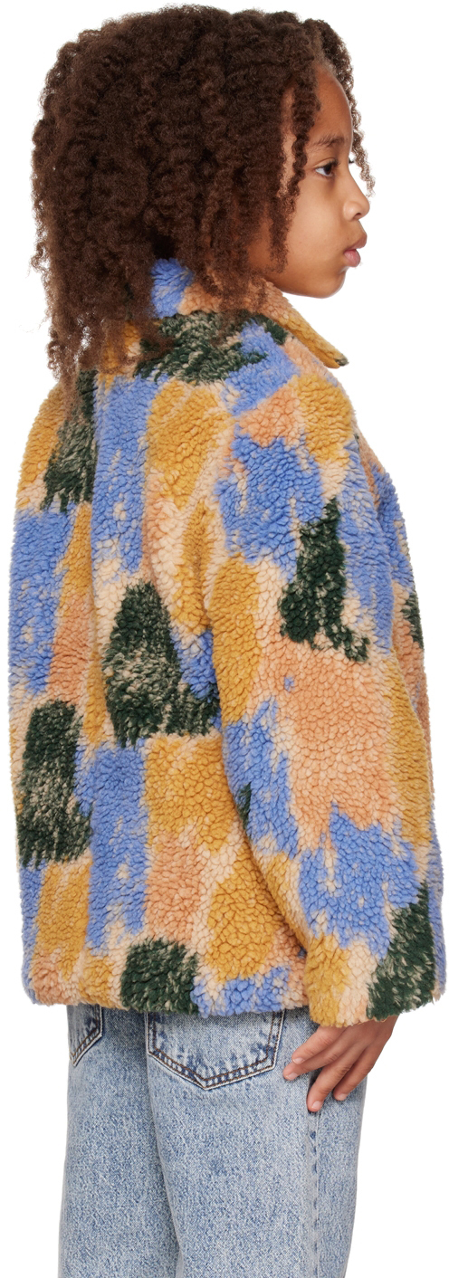 Bobo Choses Kids Beige & Blue Shadows Jacket Bobo Choses