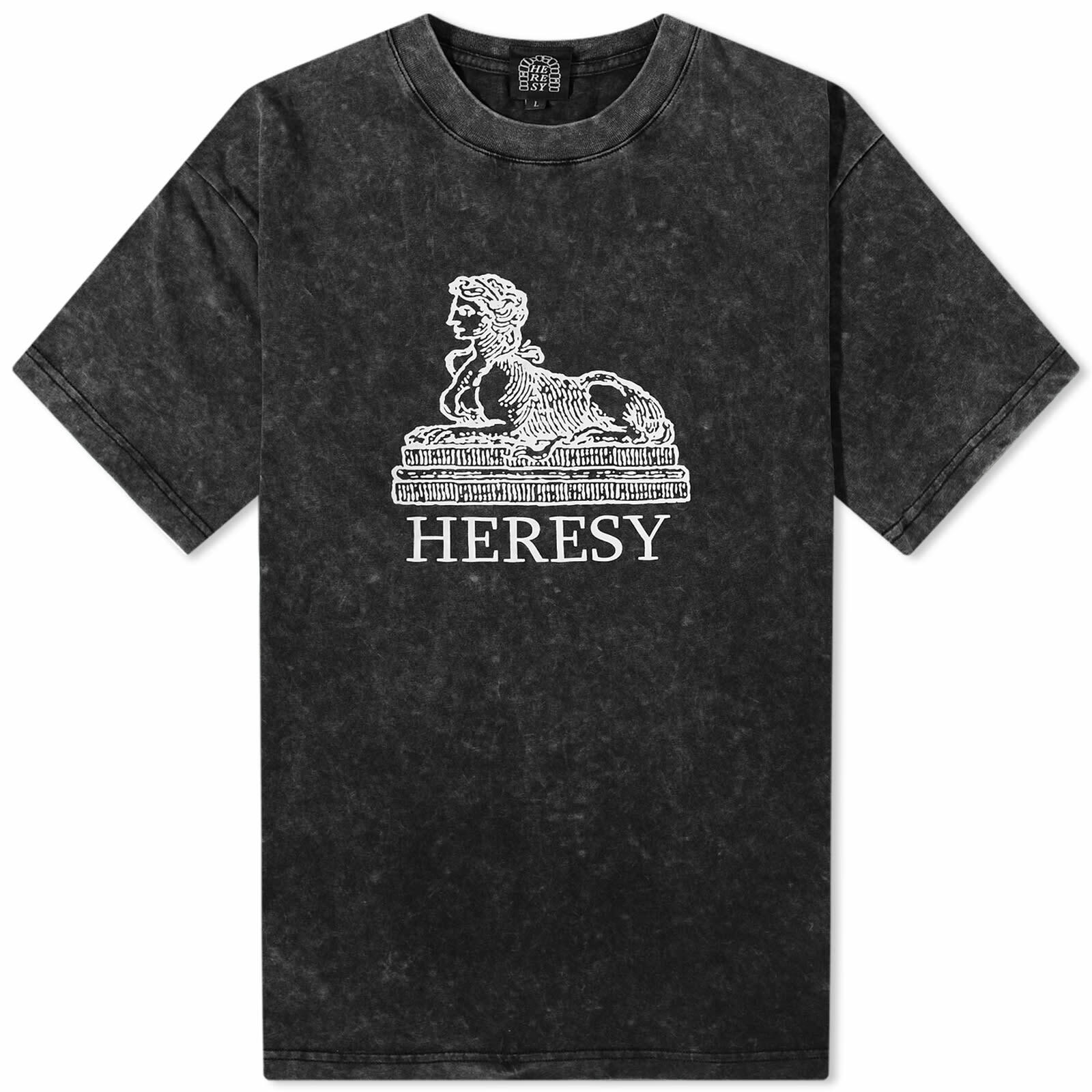 Heresy Men's Godhead T-Shirt in Washed Black Heresy