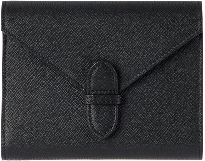 Smythson Black Double Playing Cards Case Set Smythson