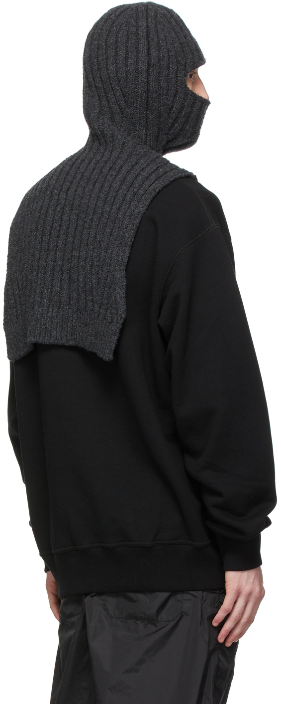 AMBUSH Grey Wool & Cashmere Balaclava Ambush