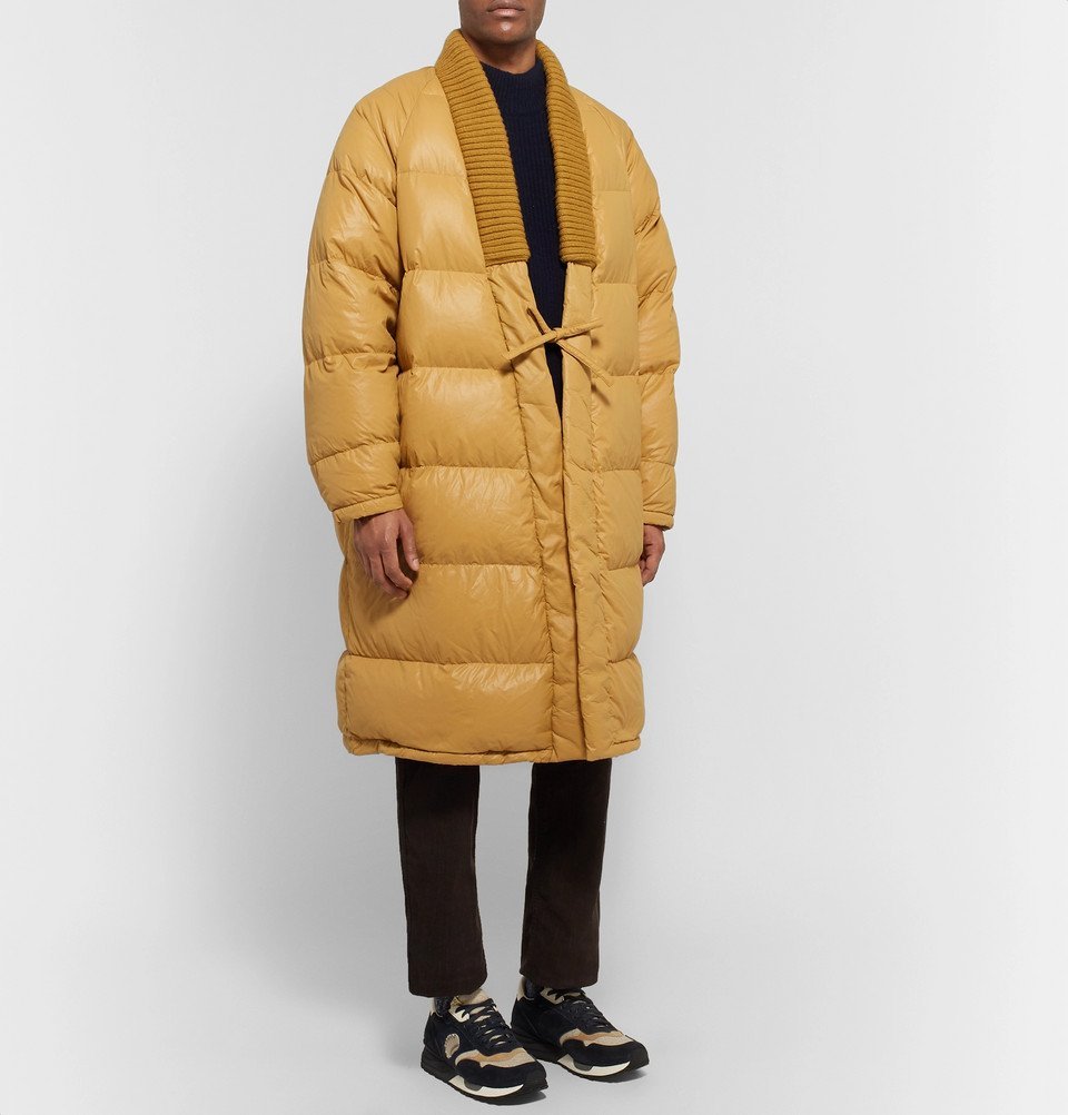 visvim - Yukata Oversized Wool-Trimmed Quilted Nylon Down Coat - Men ...