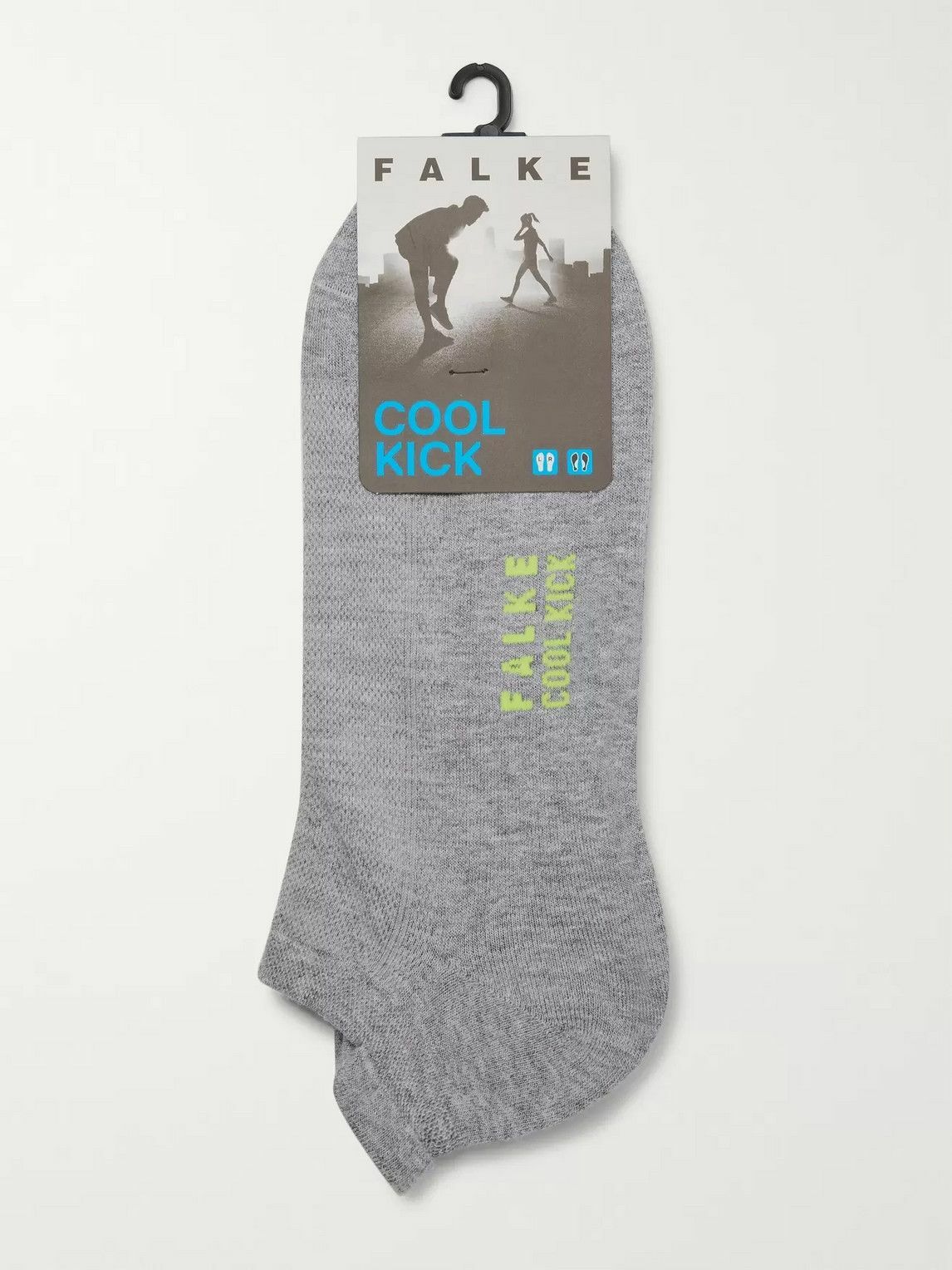 Falke - Three-Pack Cool Kick Sneaker Socks - Gray FALKE Ergonomic Sport ...