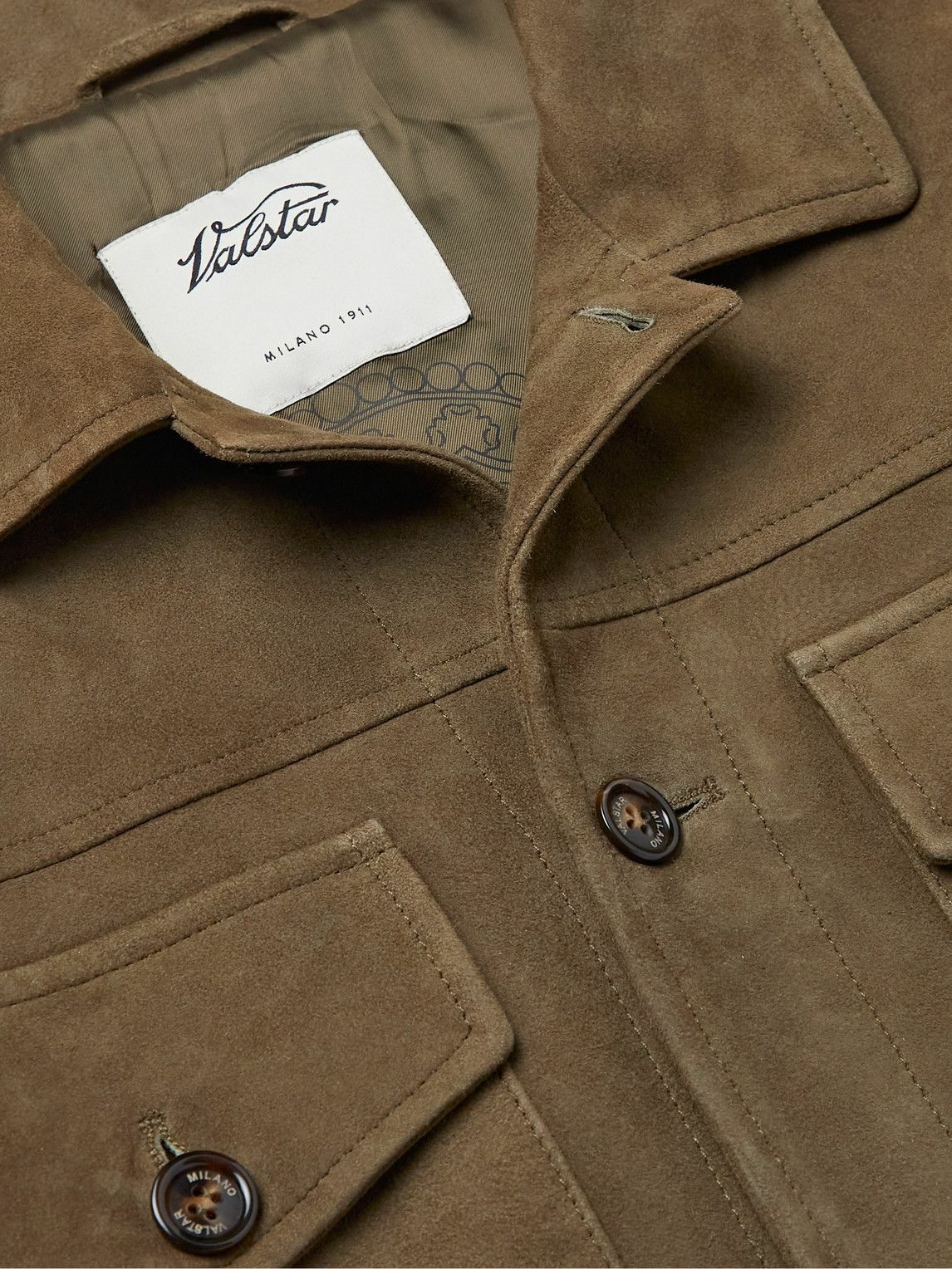 Valstar - Suede Field Jacket - Green Valstarino