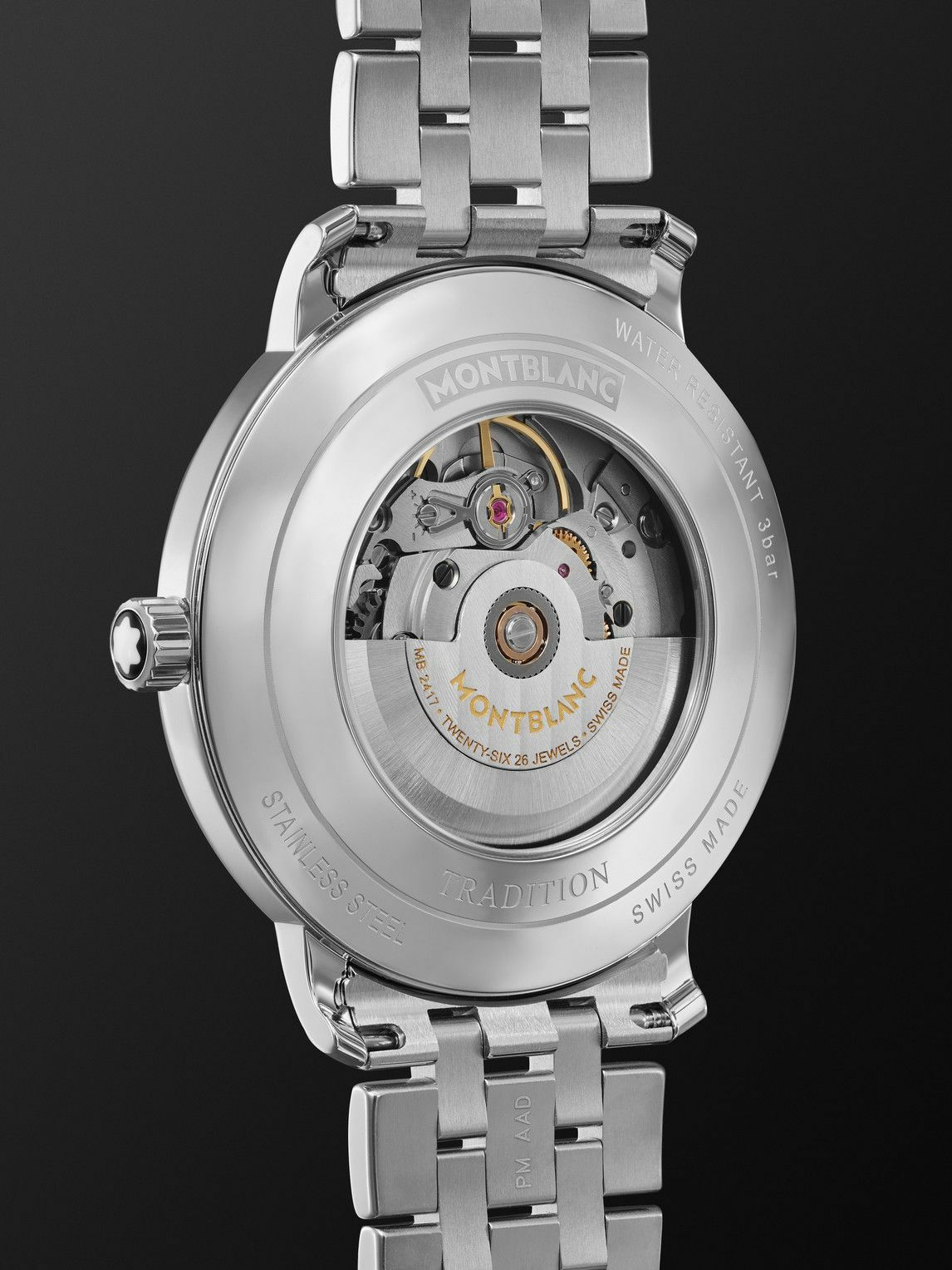 Montblanc - Tradition Date Automatic 40mm Stainless Steel Watch, Ref ...