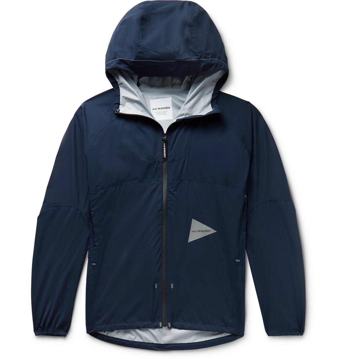 And Wander - E-Vent Nylon-Ripstop Hooded Jacket - Blue and Wander