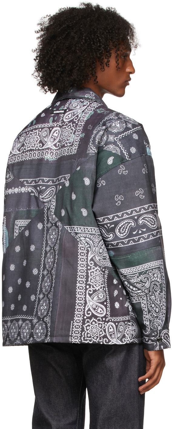 Neighborhood Black Bandana Shirt Neighborhood