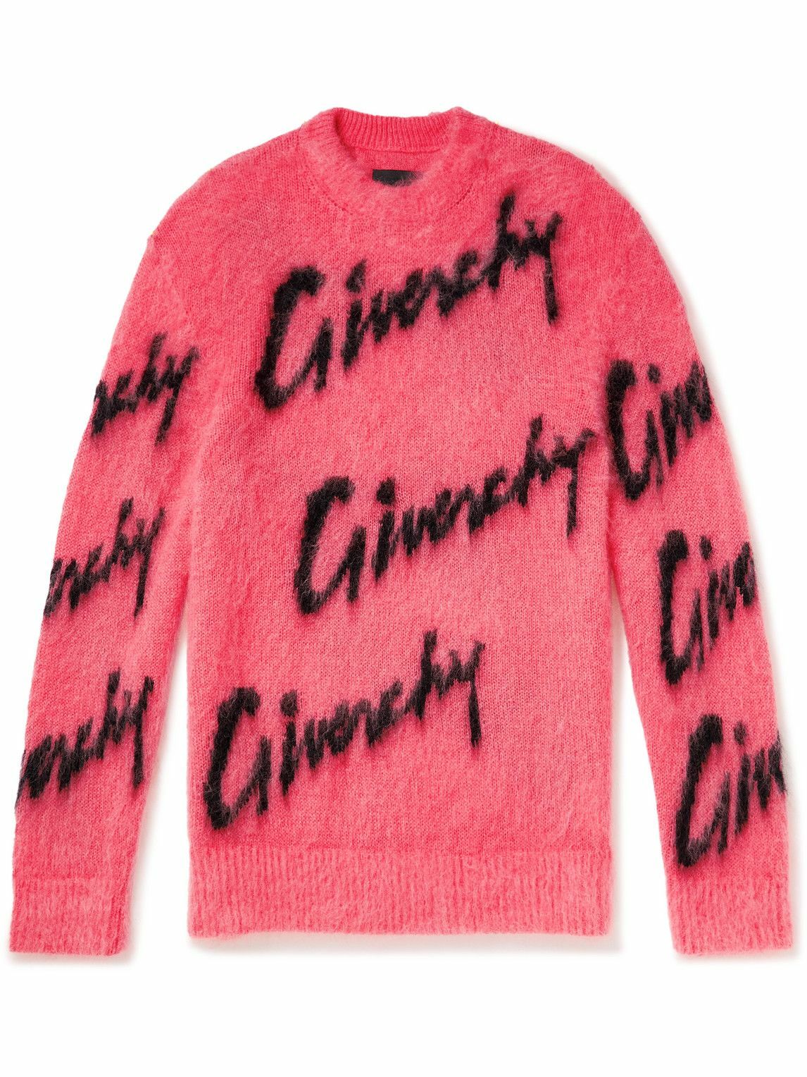 Givenchy - Logo Intarsia-Knit Sweater - Pink Givenchy