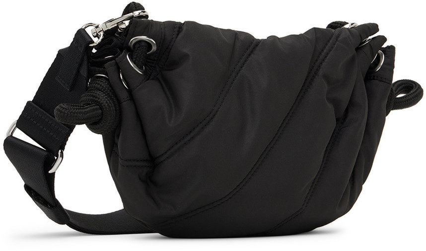 GANNI Black Small Drawstring Shoulder Bag GANNI