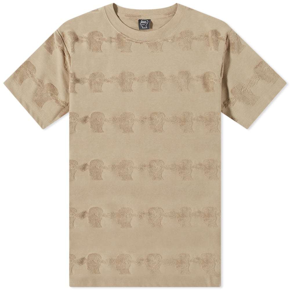 Brain Dead Lightning Head Textured Stripe Tee Brain Dead