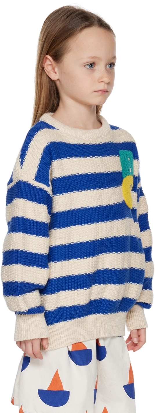 Bobo Choses Kids Blue Stripes Sweater Bobo Choses