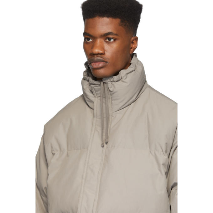 Essentials Grey Puffer Jacket Essentials