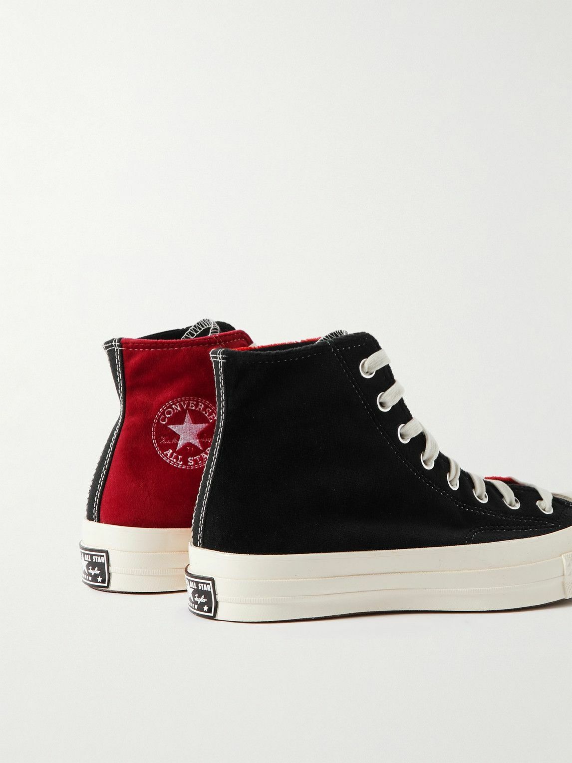 Converse - Beyond Retro Chuck 70 Upcycled Two-Tone Velvet High-Top ...