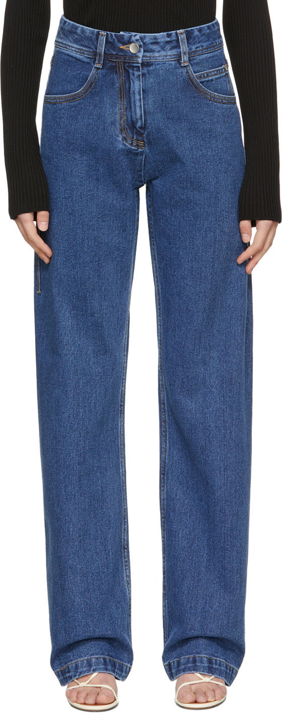 LOW CLASSIC Blue Straight-Leg Jeans Low Classic