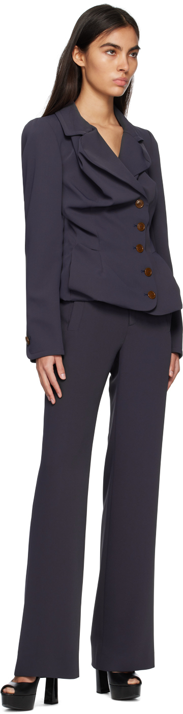 Vivienne Westwood Blue Drunken Tailor Jacket Vivienne Westwood