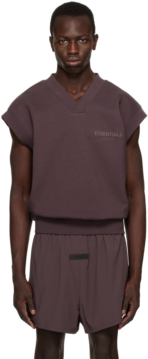Essentials Purple V-Neck Vest Essentials
