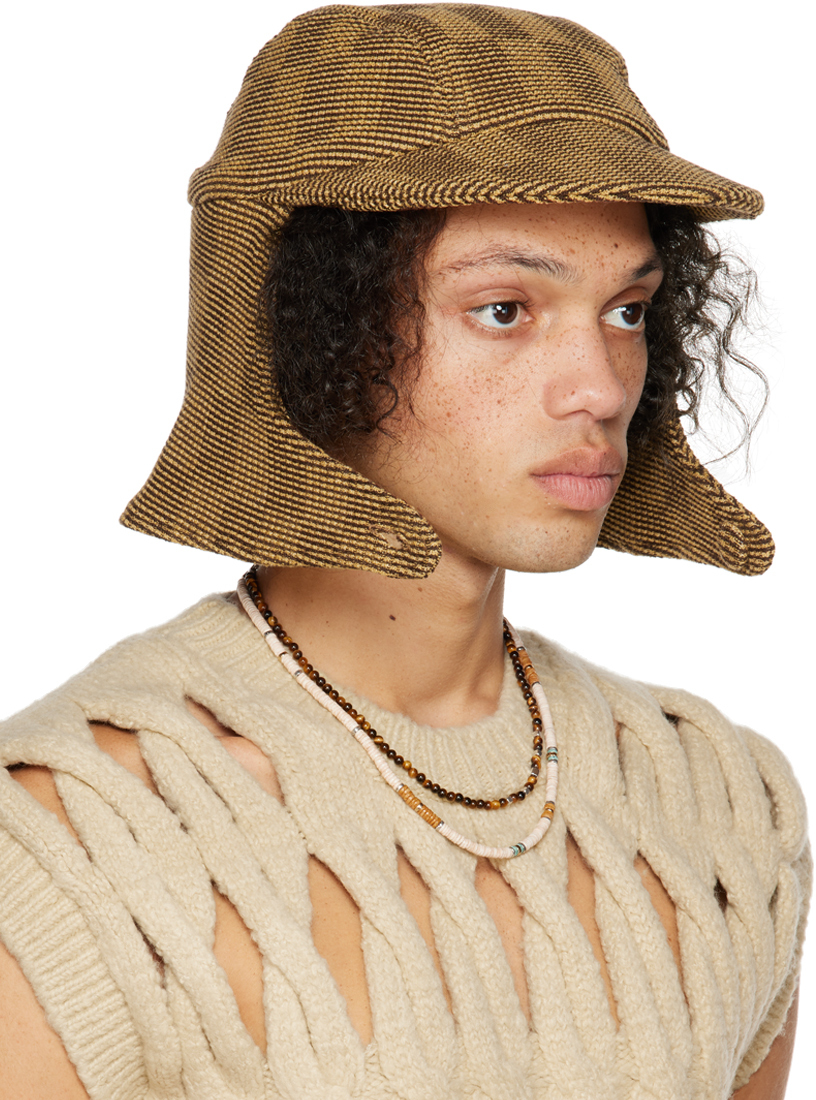 Isa Boulder SSENSE Exclusive Brown Delusion Hunting Cap Isa Boulder