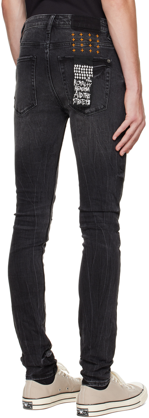 Ksubi Black Van Winkle Sonic Trashed Jeans Ksubi
