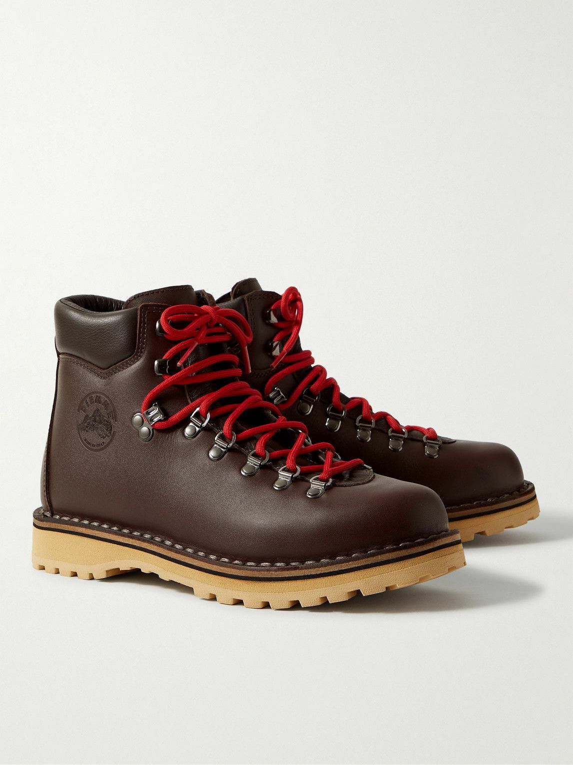 Diemme - Roccia Vet Logo-Debossed Leather Hiking Boots - Brown Diemme