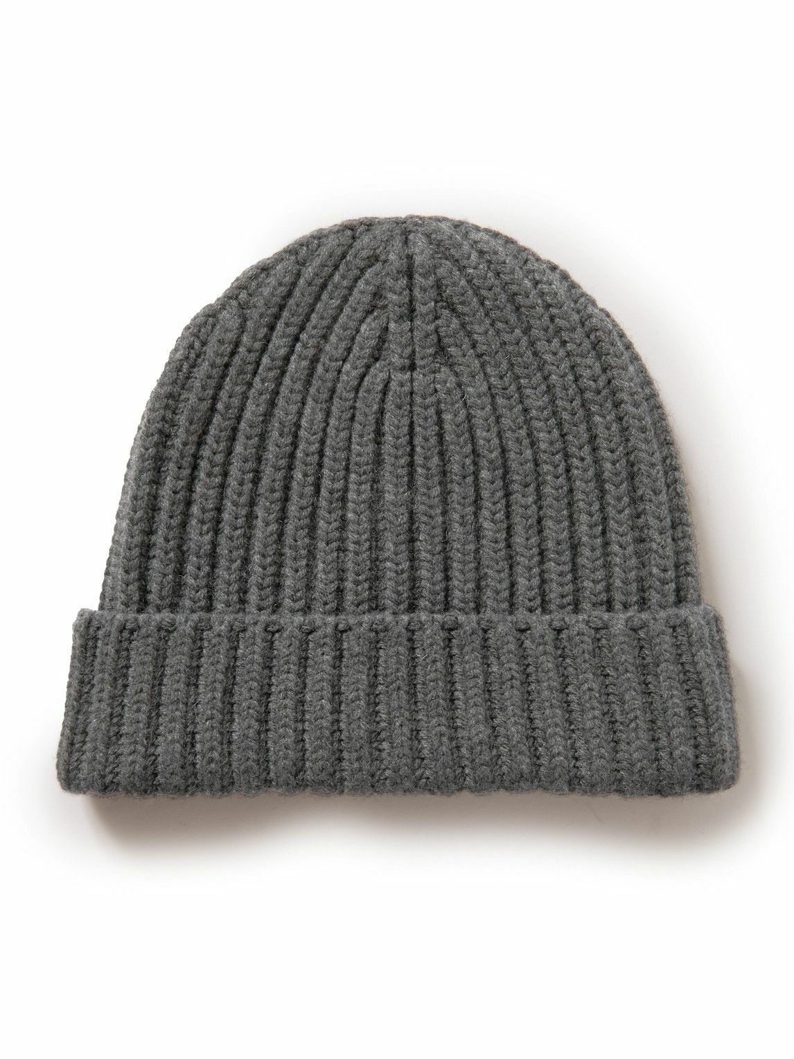 The Row - Dibbo Ribbed Cashmere Beanie - Gray The Row