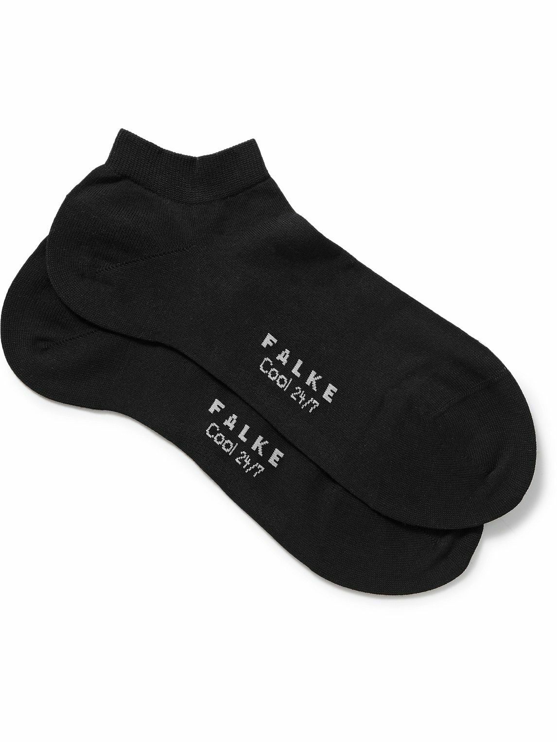 Falke - Cool 24/7 Cotton-Blend Socks - Black FALKE Ergonomic Sport System
