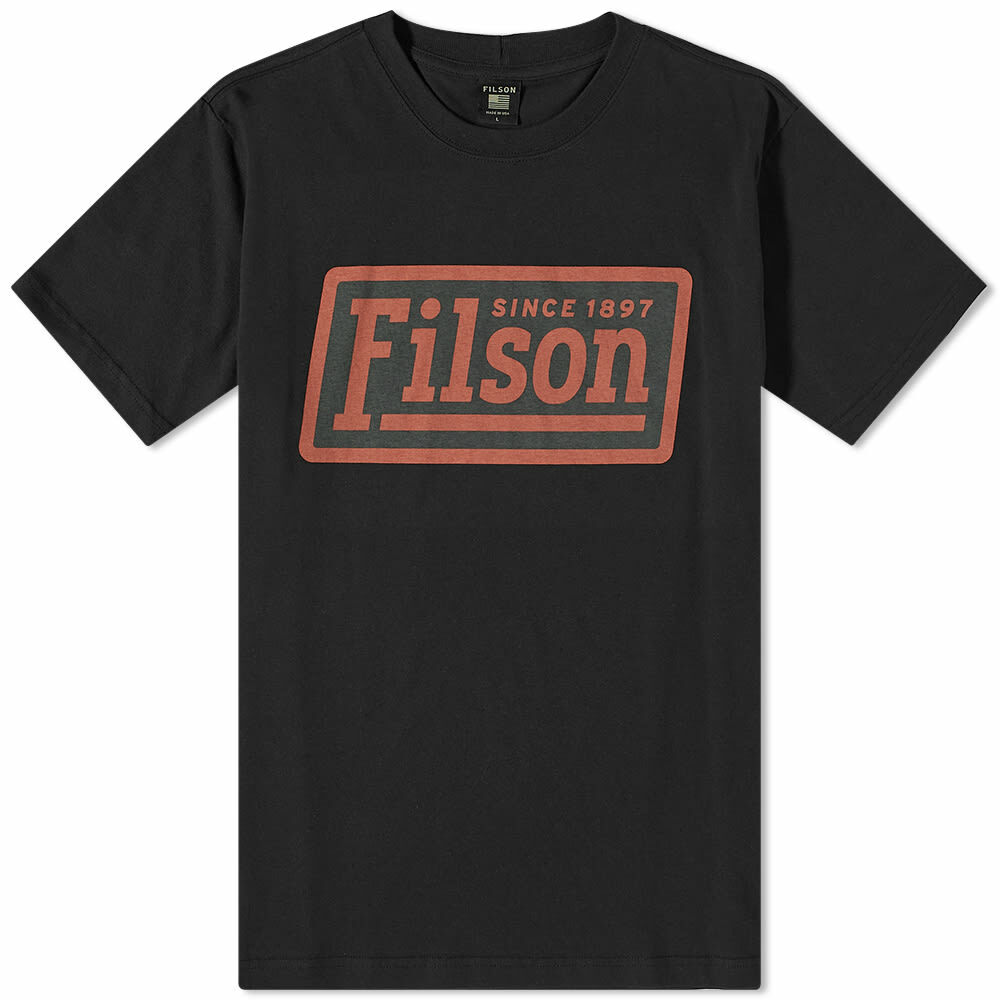 Filson Men's Pioneer Graphic T-Shirt in Black Filson Lab Filson
