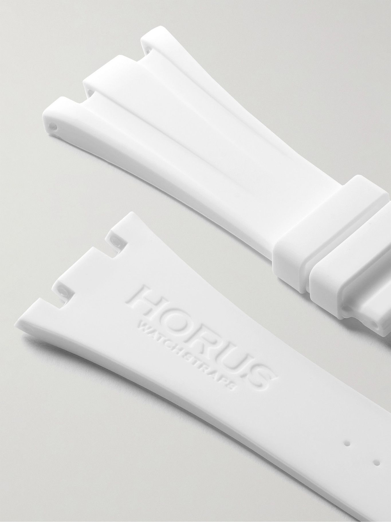 Horus Watch Straps - 20mm Rubber Integrated Watch Strap - White