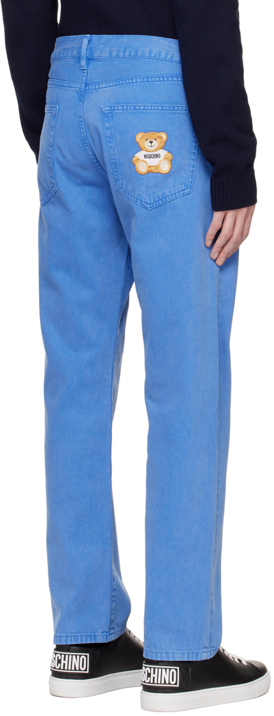 Moschino Blue Teddy Bear Jeans Moschino