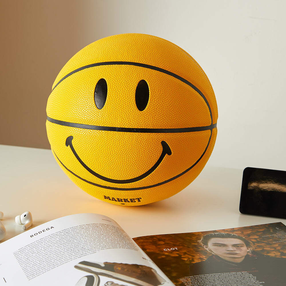 MARKET Men's Smiley Basketball in Yellow MARKET