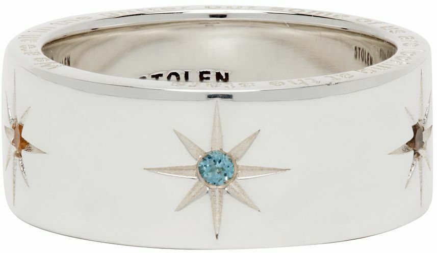 Stolen Girlfriends Club Silver Band Of Lucky Stars Ring Stolen ...