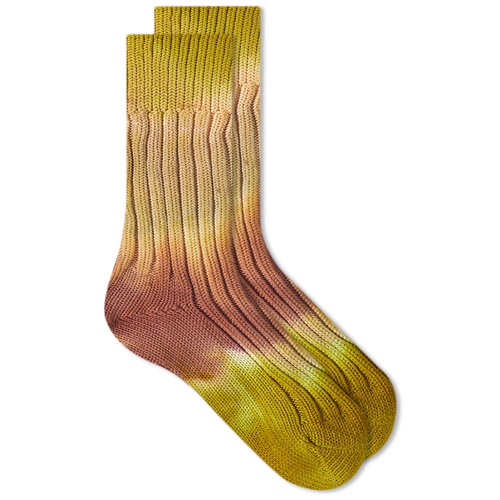 decka x Stain Shade Heavyweight Sock in Natural Moss decka