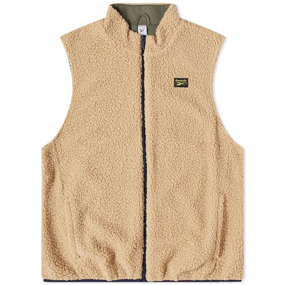 Reebok Men's Cord Sherpa Vest in Sahara Reebok