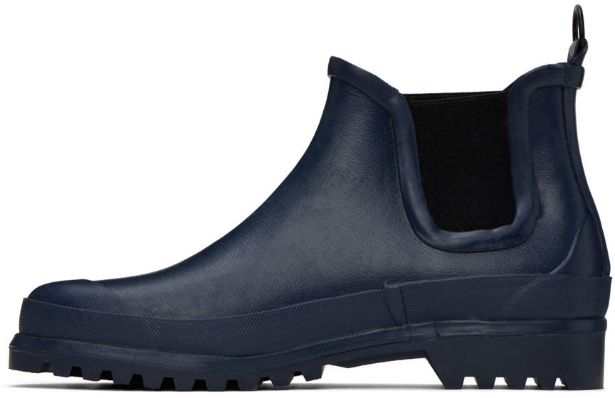 Stutterheim Navy Rainwalker Chelsea Boots Stutterheim