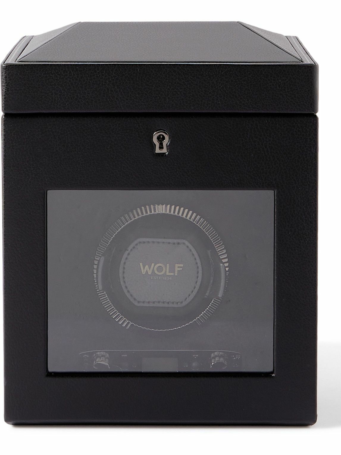 WOLF - British Racing Pebble-Grain Vegan Leather Watch Winder Wolf Circus