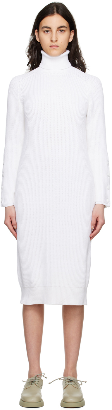 Max Mara White Norcia Midi Dress Max Mara