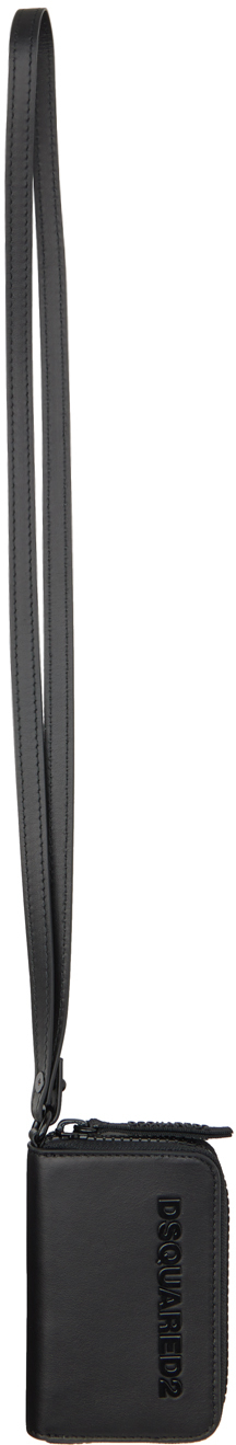 Dsquared2 Black Zip Card Holder Dsquared2