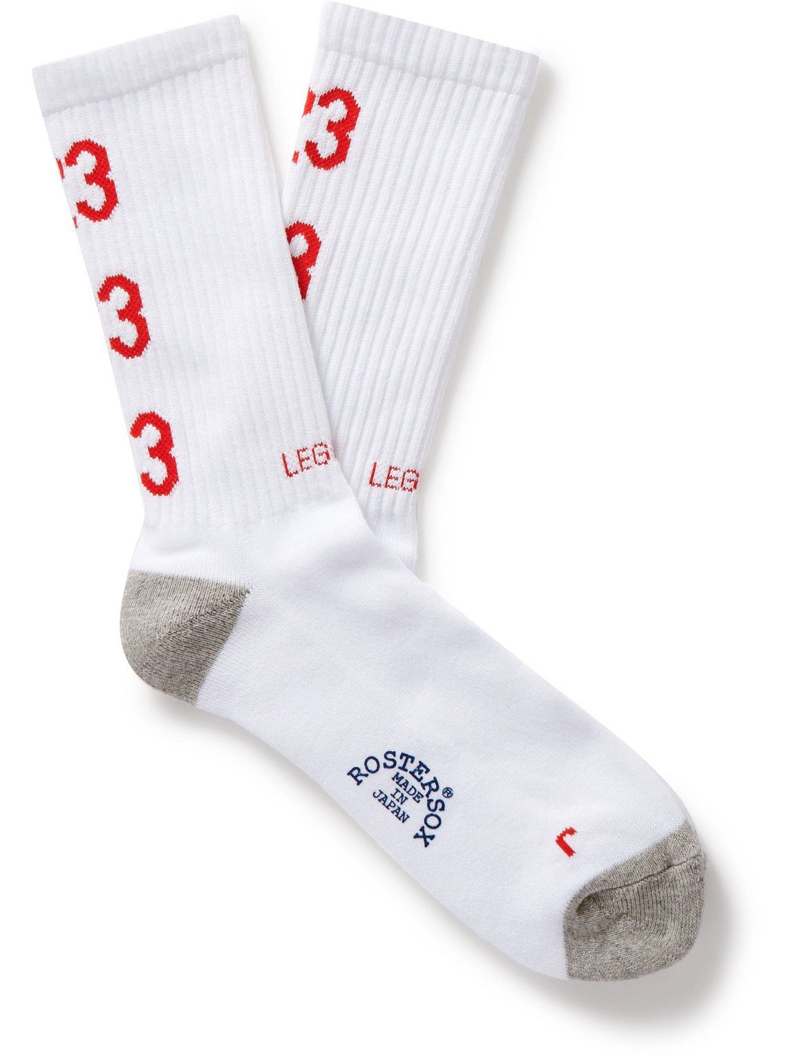 Rostersox - Legend Intarsia Ribbed Cotton Socks Rostersox