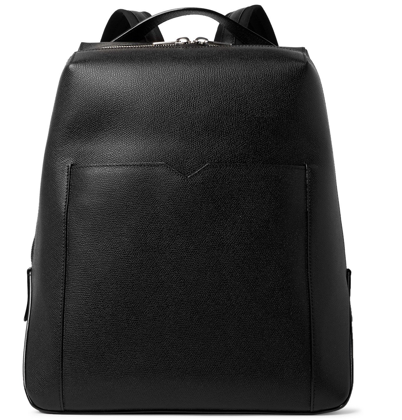 Valextra - Textured-Leather Backpack - Black Valextra