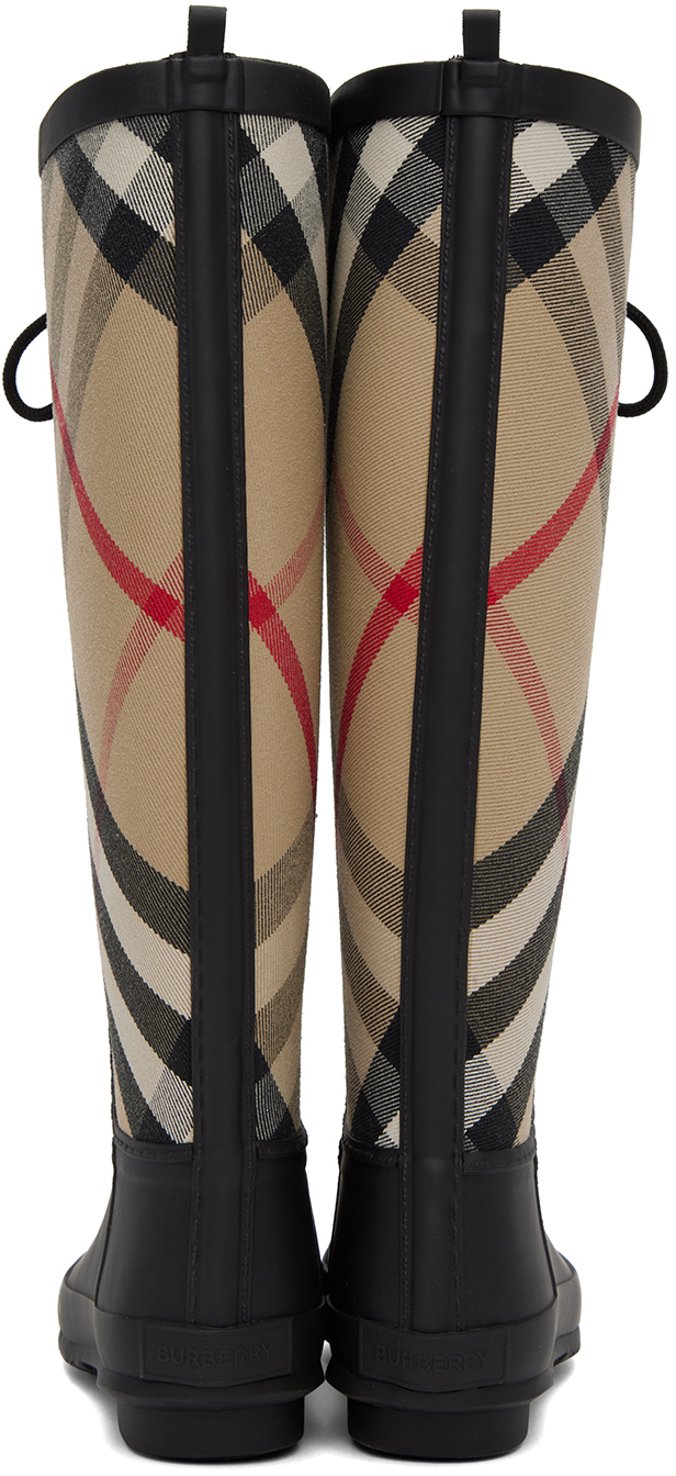 Burberry Black House Check Rain Boots Burberry